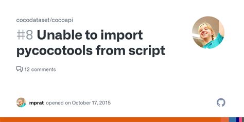 Unable To Import Pycocotools From Script · Issue 8 · Cocodataset