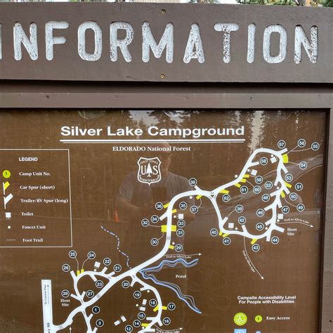 El Dorado Lake Camping Map