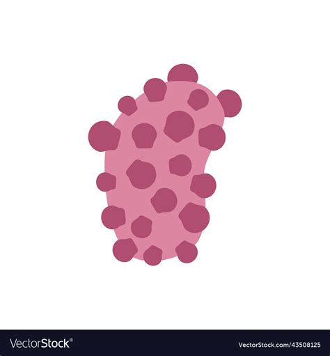 Infection Bacteria Cell Medical Diagram Icon Vector Image