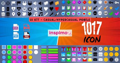 Ui Kit Casualhypercasual Mobile 2d Gui Unity Asset Store