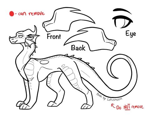 Rainwing Base Wings Of Fire Dragons Wings Of Fire Fire Drawing