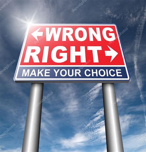 Right And Wrong Sign