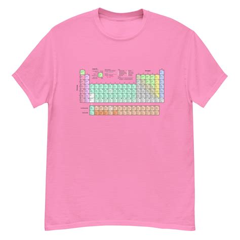 Periodic Table Unisex T Shirt Classic Tee Etsy