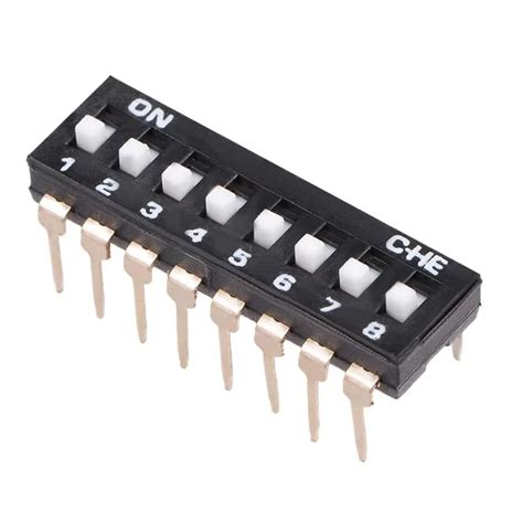 Dip Switch 8 Posiciones Tipo Integrado Electrónica Sigma Guatemala