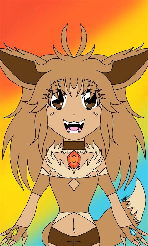 Human Eevee By Darkkittymoon On Deviantart