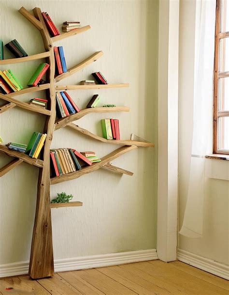 10 Diy Tree Bookshelf Plans Free Diyscraftsy