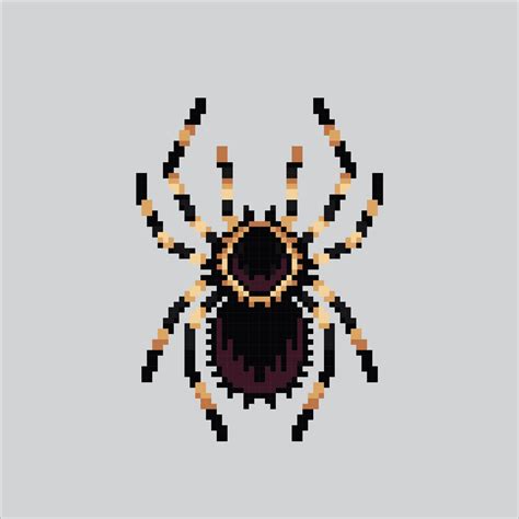 Pixel Art Illustration Spider Pixelated Spider Insect Creepy Enemy Spider Pixelated For The