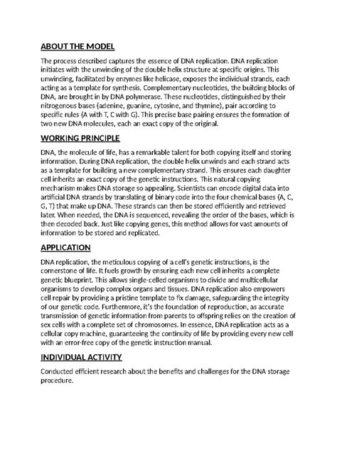 Report 213 Summary Introduction To Computational Biology About The