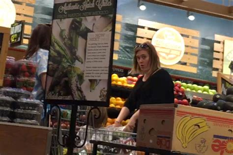 Hypocrite Adele Goes Grocery Shopping After Getting Caught At Mcdonalds
