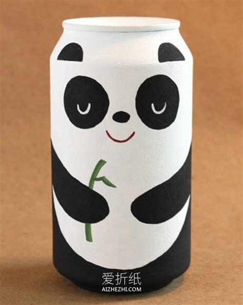 瓶瓶罐罐变废为宝图片 画出可爱的小动物 爱折纸网