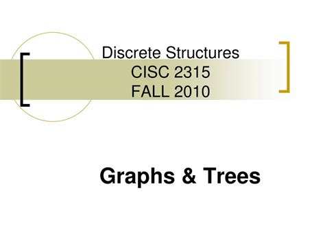 Ppt Discrete Structures Cisc 2315 Fall 2010 Powerpoint Presentation