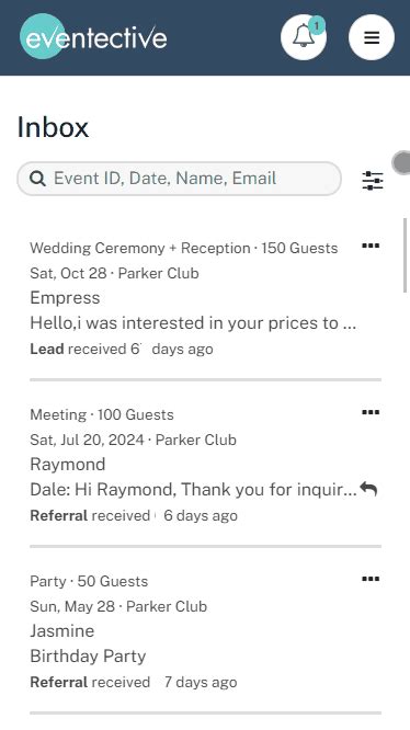 Find Events With Inbox Filters Cheers And Confetti Blog By Eventective