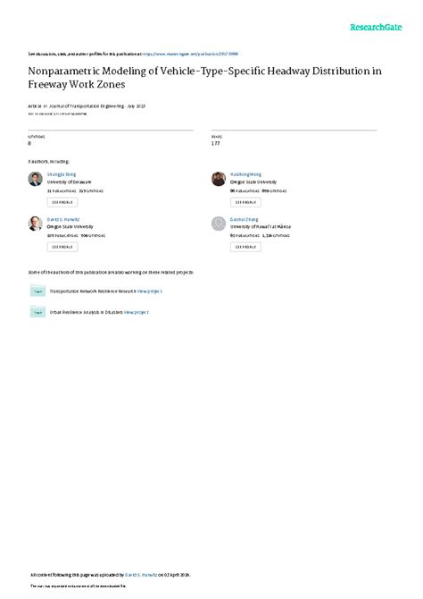 Nonparametric Modeling Of Vehicle Type Specific Headway Distribution In