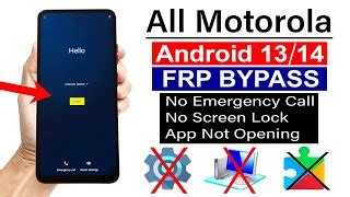 All Moto Frp Bypass 2025 All Motorola Android 12 13 14 Google Frp Bypass Without Pc Update Mk