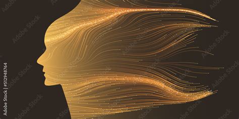 Futuristic Artificial Technology Concept With Flow Of Glowing Neural Connections Forming A