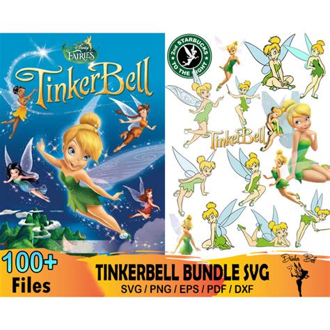 100 Files Tinkerbell Svg Bundle Disney Svg Tinkerbell Svg Inspire