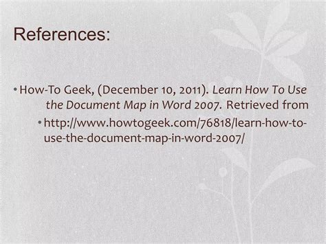 Learn How To Use Document Map In Word PPT