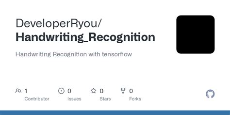 Github Developerryouhandwritingrecognition Handwriting Recognition