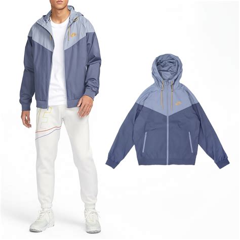 Nike 外套 Nsw Windrunner 男款 藍 黃 網眼 防風 拉鍊口袋 連帽外套 727325 492 Nike Yahoo