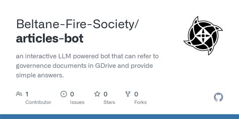 Github Beltane Fire Societyarticles Bot An Interactive Llm Powered Bot That Can Refer To
