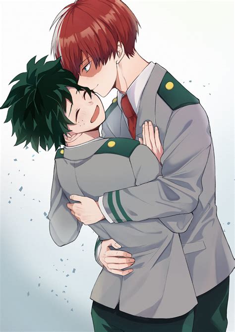 Midoriya Izuku And Todoroki Shouto Boku No Hero Academia Drawn By Miyanami Danbooru