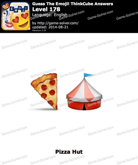 Guess The Emoji ThinkCube Level 178 Game Solver