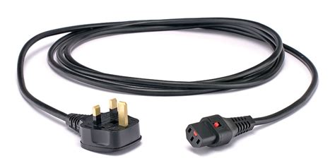 IEC LOCK AC MAINS POWER CORDSET IEC Lock C Female UK A Metres Black