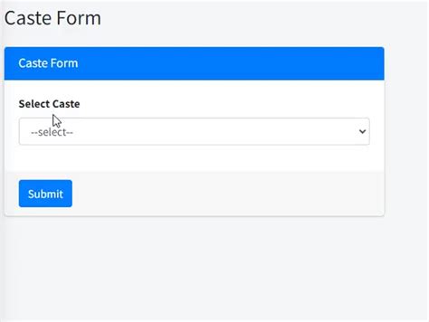 Created Caste Form With Html5 And Javascript Mahesh Suryawanshi