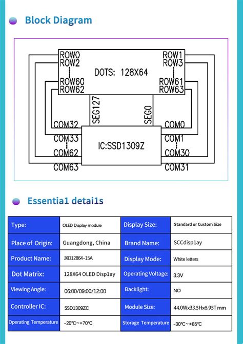 128 X 64 Oled Display Arduino Full View 12864 Screen