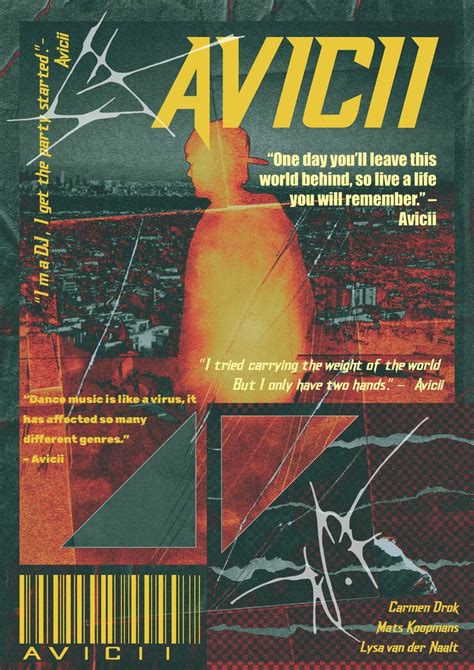 Avicii Poster Elektronische Muziek Muziek Behang