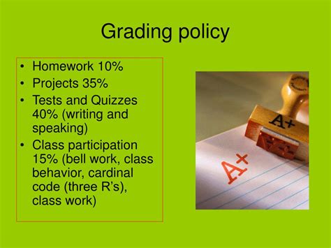 Ppt Student Grading Policy Overview Improving Academic Performance