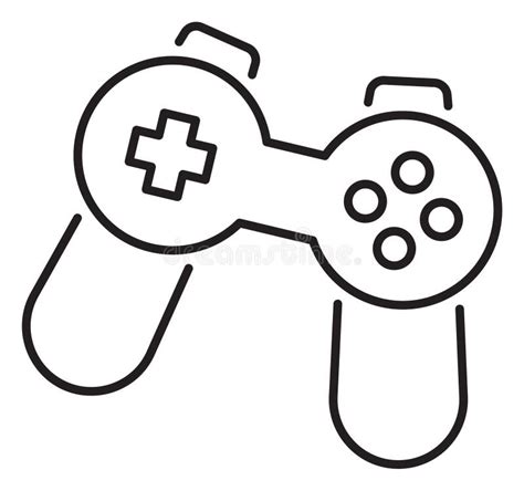 Information Technology Game Controller Vector Icon Illustration Stock
