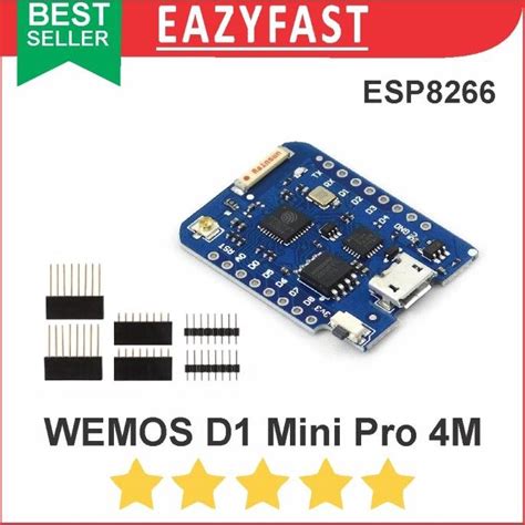 Jual Wemos D1 Mini Pro 4m Esp8266 Esp Wifi Wireless Internet Arduino Iot Efst90 Juara Shopee