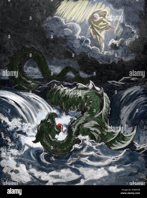 Leviatan Sea Monster Referenced In The Tanarkh Or The Old Testament Destruction Of Leviathan