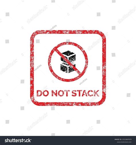 Do Not Stack Packaging Mark Icon Stock Vector Royalty Free 2311667679 Shutterstock