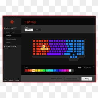 Omen Command Center Lighting Control Change Omen Keyboard Color HD Png Download 768x480