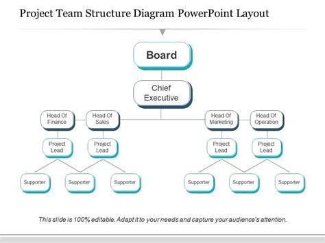 Project Team Structure Diagram Powerpoint Layout PowerPoint Presentation Sample Example Of