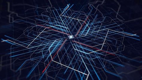 Premium Photo Spreading Colorful Electronic Impulses Animation Abstract Electronic Circuit For