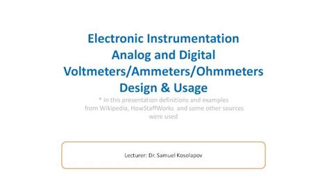 Pdf Analog And Digital Multi Meters Dokumen Tips