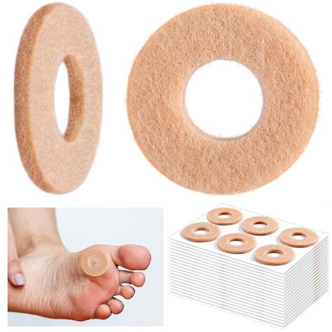 Threlaco 60 Pcs Felt Callus Cushions For Bottom Of Foot