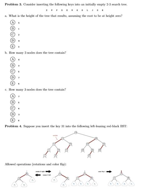 solved problem 1 consider inserting the following key value