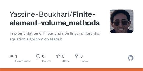 Github Yassine Boukharifinite Element Volumemethods Implementation