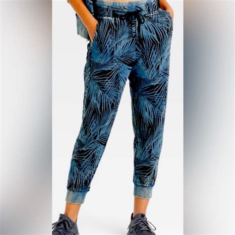 Joylab Pants And Jumpsuits Joy Lab Joggers Nwt Palm Leaves Poshmark