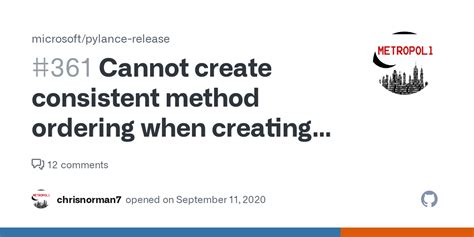 Cannot Create Consistent Method Ordering When Creating A Class With