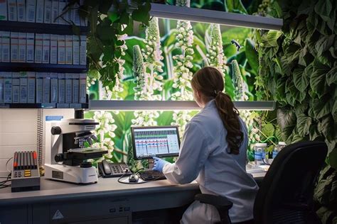 Geneticist Working In Rural Genetics Lab Premium Ai Generated Image