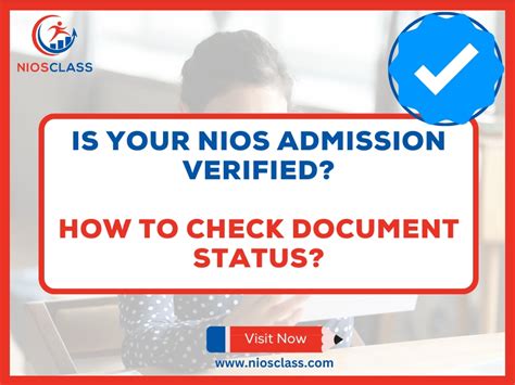 Is Your NIOS Admission Verified How To Check Document Status