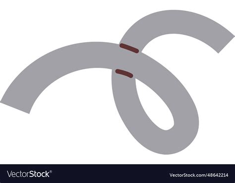 Curved Ribbon Decorations Royalty Free Vector Image