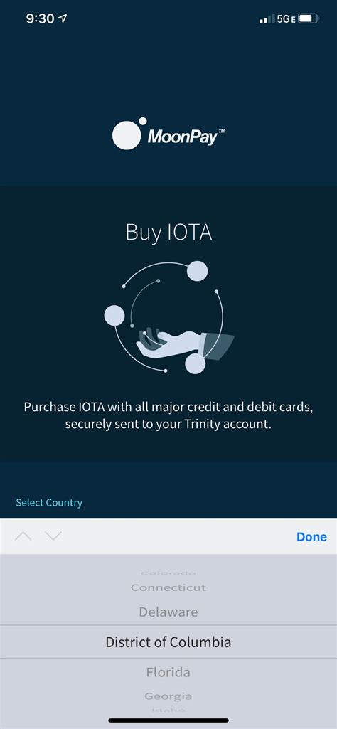 trinity wallet now showing 35 states in the u s to buy iota r iota