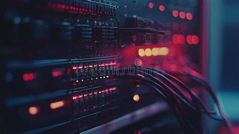 Data Center Operations High Tech Facility Technology Infrastructure Digital Environment Close Up