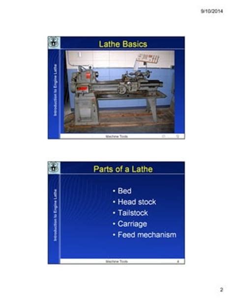 Lathe Machine Labelled Diagram